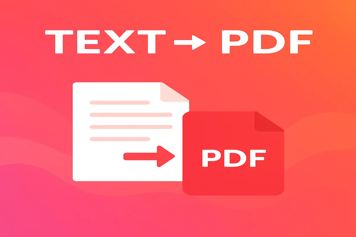 Text to PDF Converter Online Free | Paste or Type Text and Save as PDF